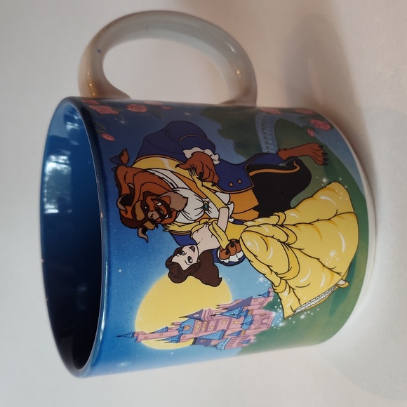 Disney | Dining | Vintage 9s Disney Beauty And The Beast Coffee Mug ...